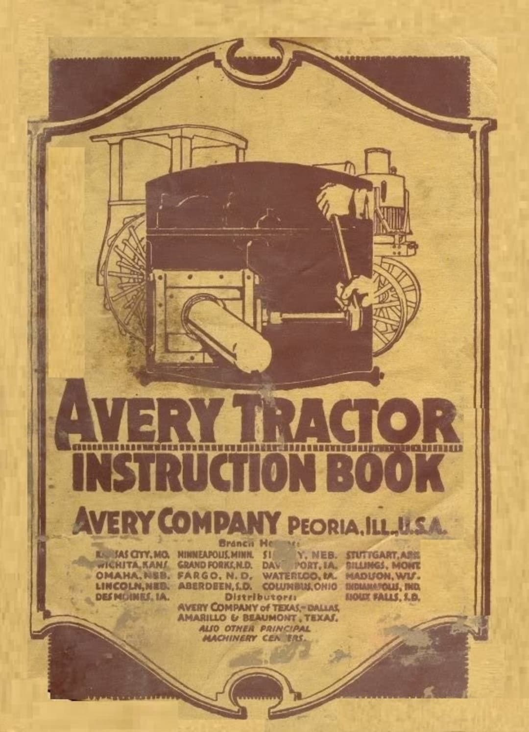 Avery Kerosene Tractor 1920 - Etsy