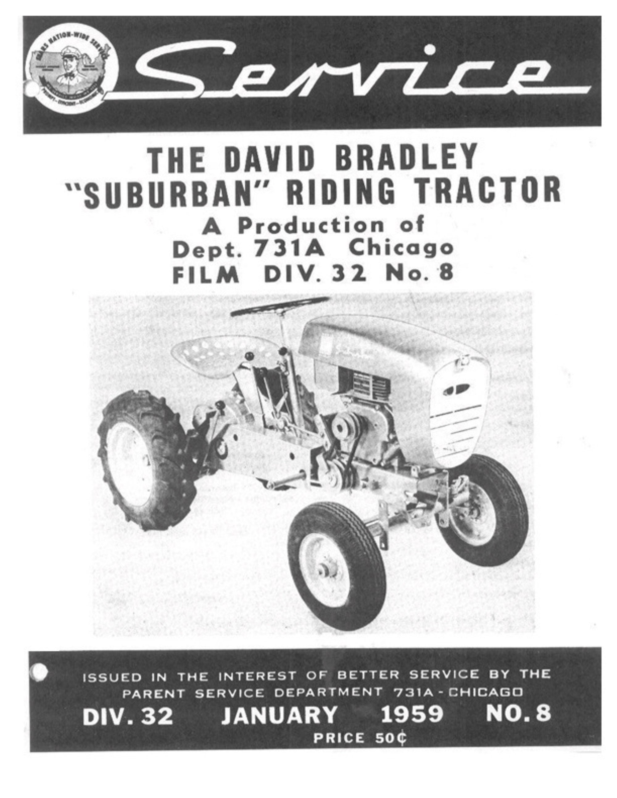 David Bradley Suburban Riding Tractor - Etsy