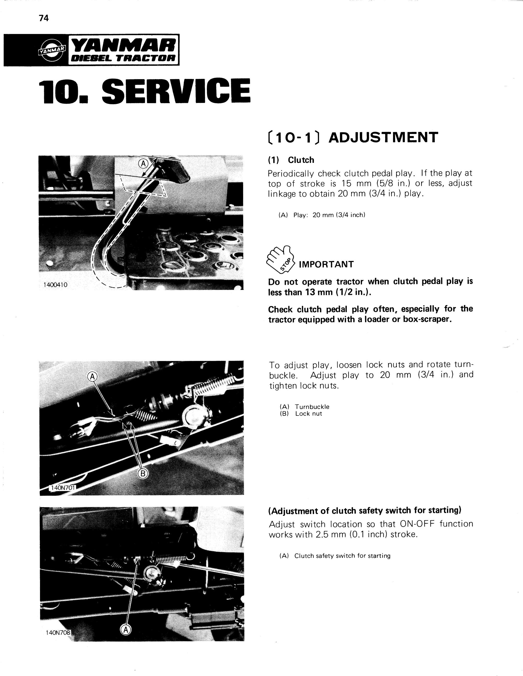 Yanmar Tractor Operation Manual YM 140, YM140D, YM147 and YM147D - Etsy