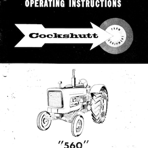 Cockshutt 560 Diesel Tractor Manual - Etsy