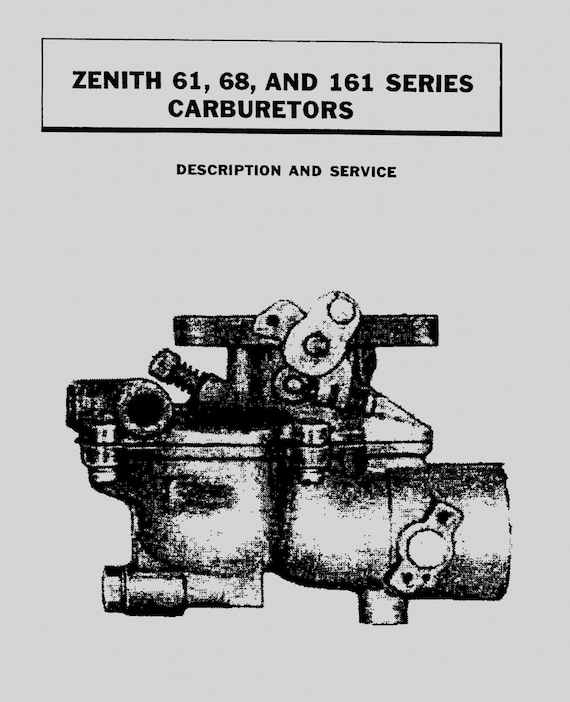 Ajuste Del Carburador Zenith KIT DE JUNTAS / SERVICIO DE CARBURADOR