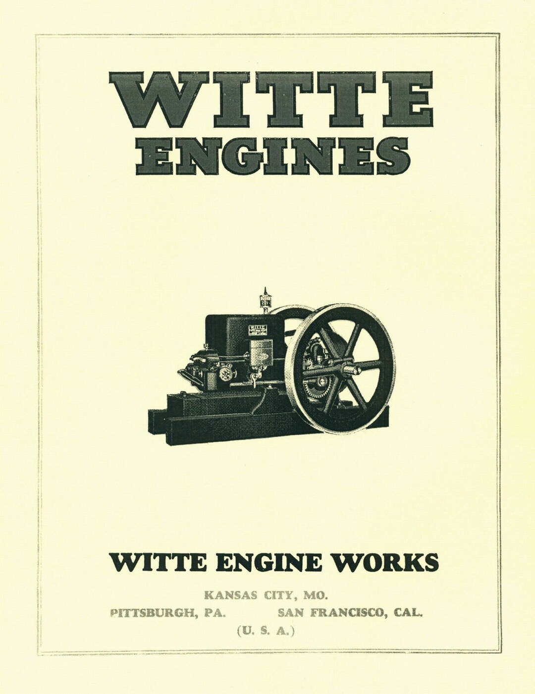 Witte Engine Information 1927 - Etsy