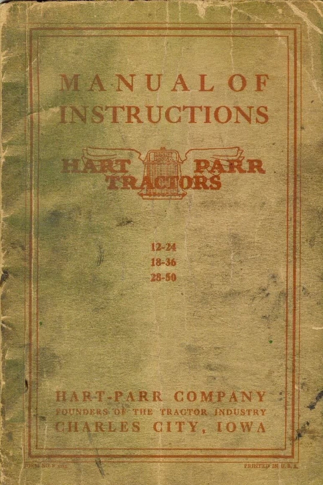 Hart-parr 12-24, 18-38, 28-50 Tractor - Etsy
