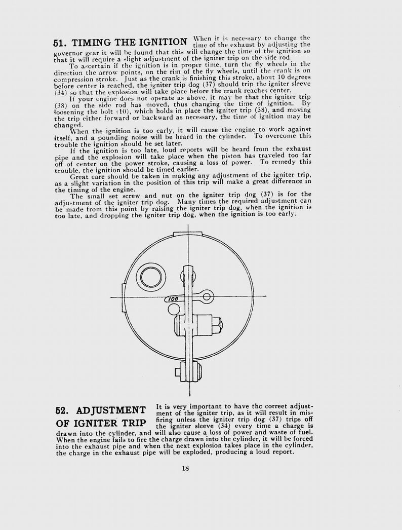 Stover's Gas and Kerosene Engine Instruction Book - Etsy