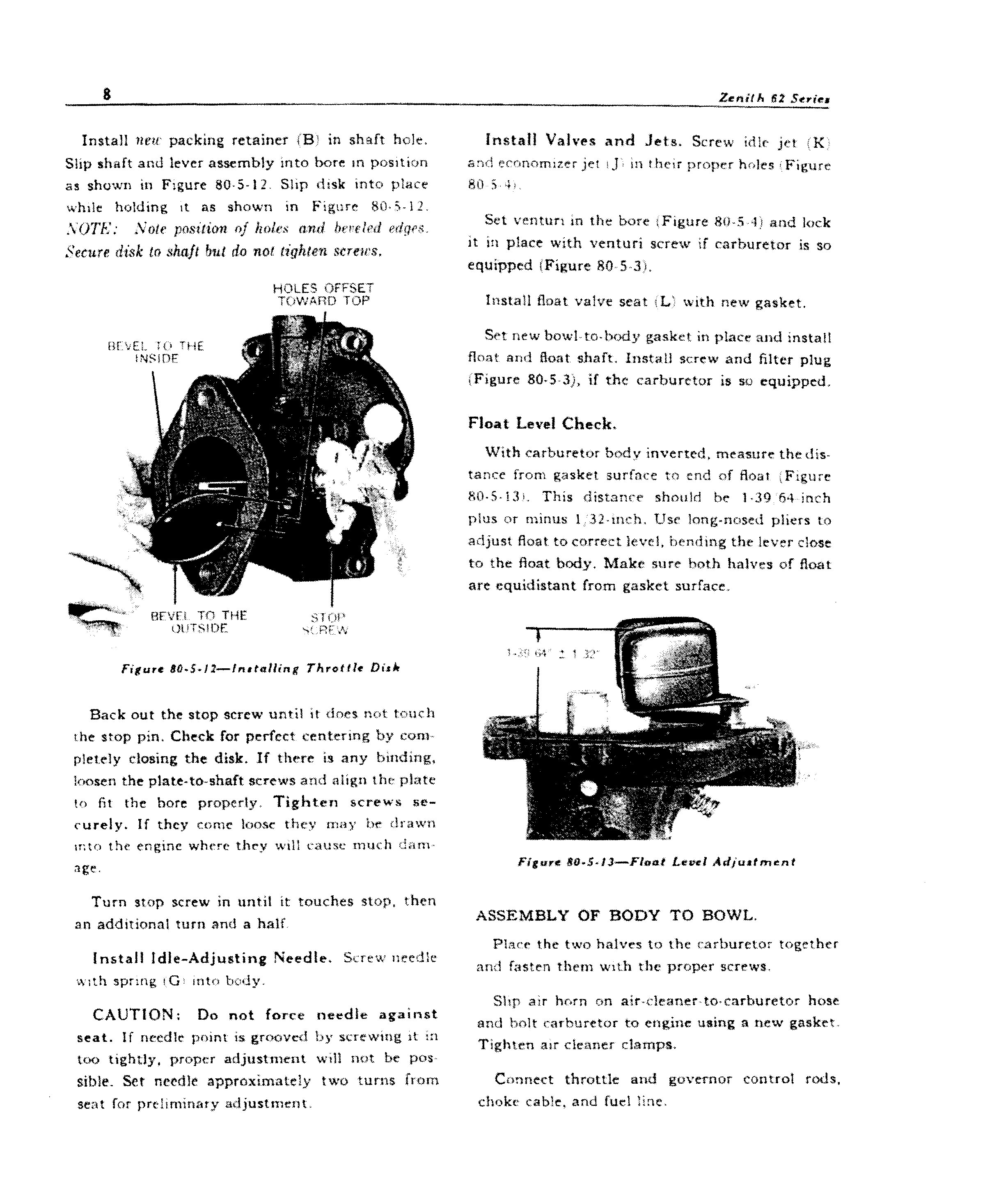 Zenith Series 62 Carburetor Manual - Etsy