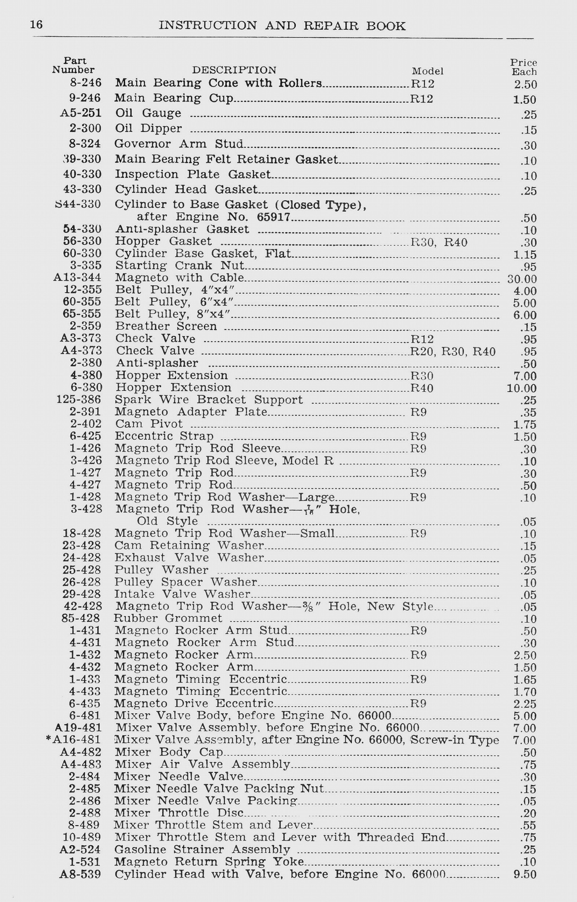 Cushman Cub Model R Instructions - Etsy
