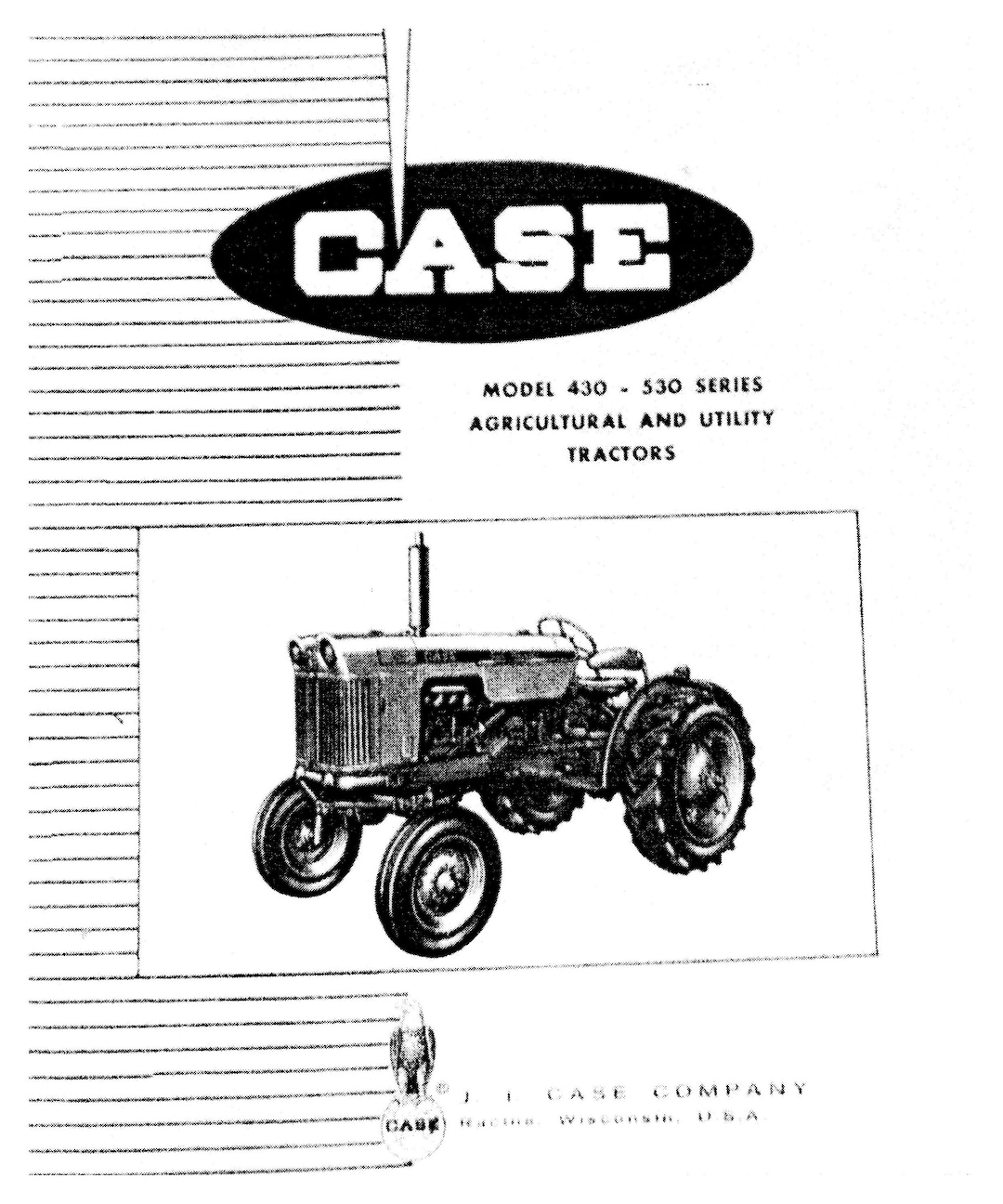 Case Tractors Model 430 - 530 Manual - Etsy