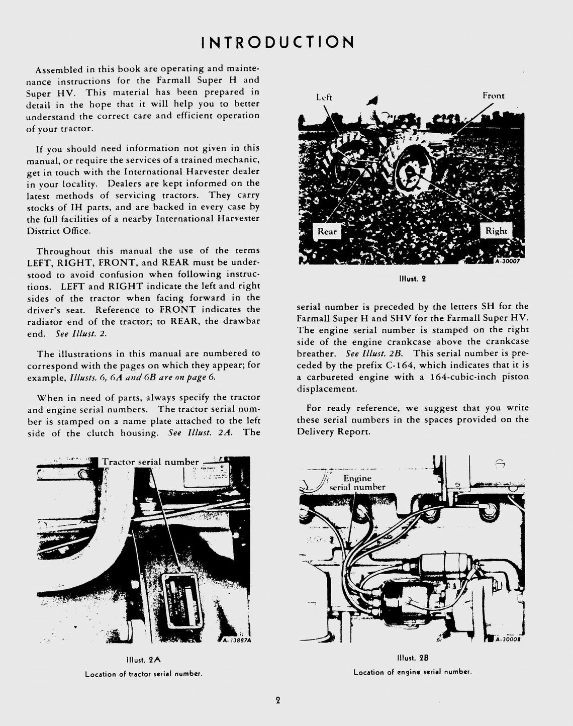 IHC Farmall Super H and Super HV Operator's Manual 6-19-53 - Etsy