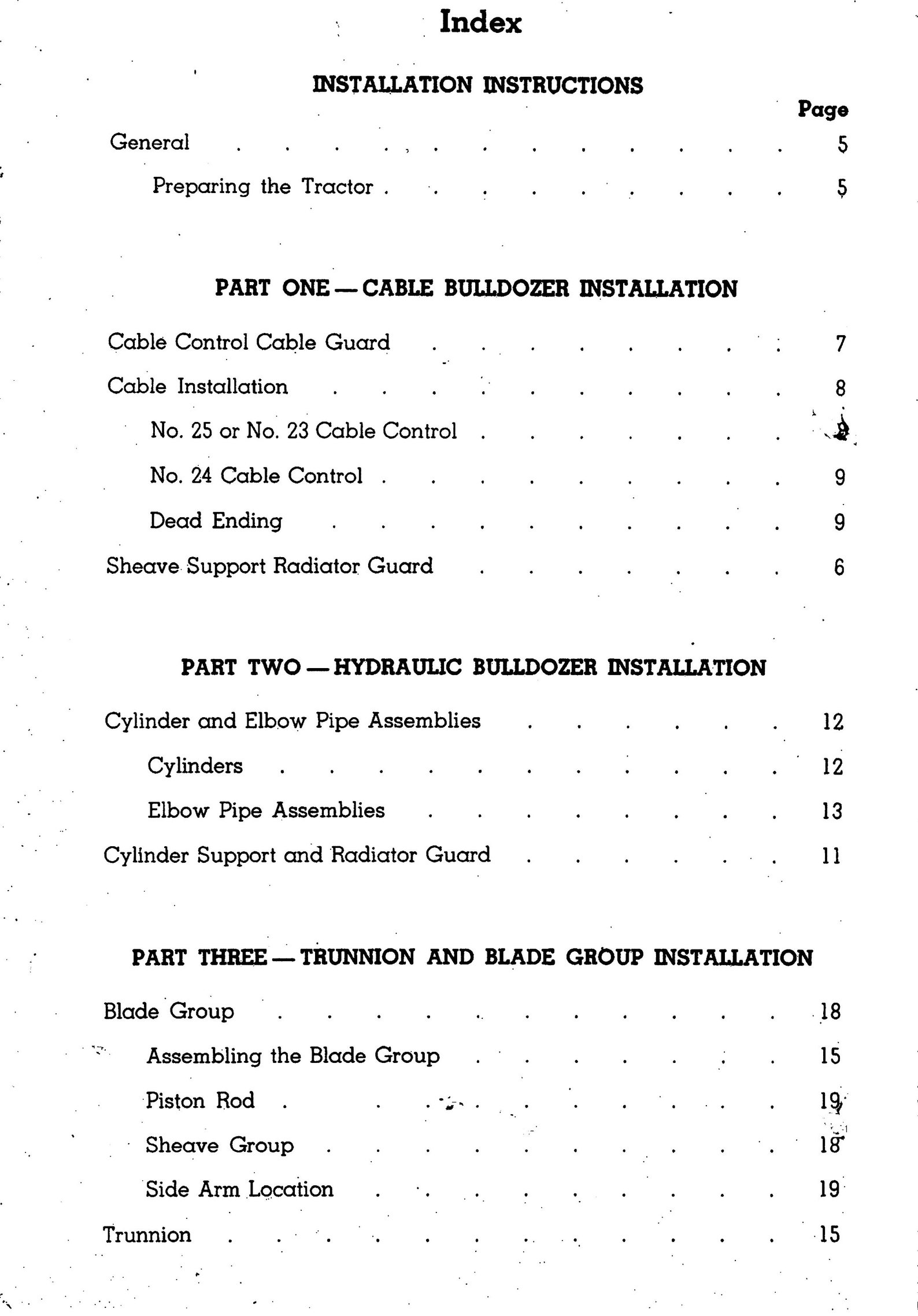 Caterpillar No. 6S Bulldozer Install and Operating Instructions - Etsy