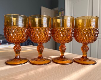 Amber Goblets - Etsy