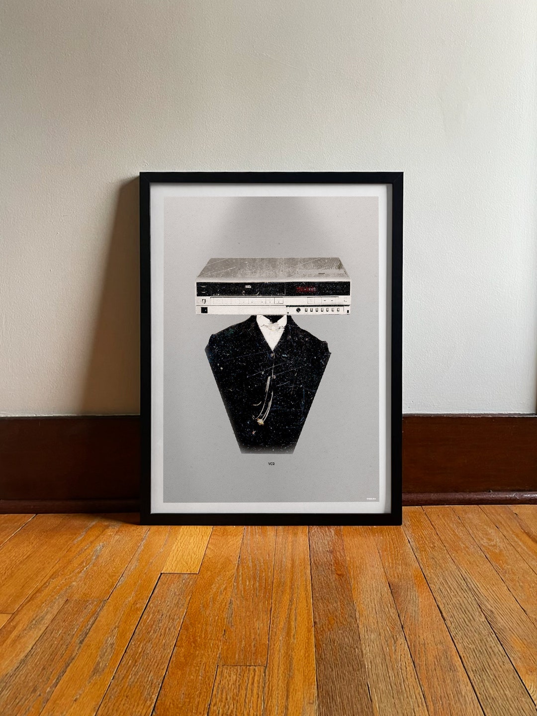 Faces of the Past | VCR | Digital Art | Vintage Art Print | Retro Tech ...