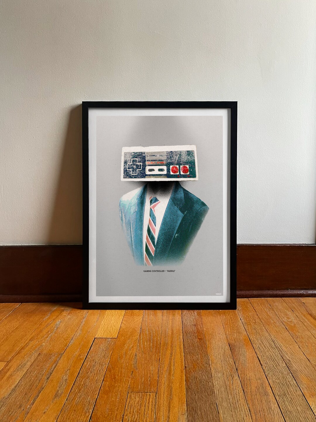 Retro Nintendo Controller Art Print: 1980s Nostalgia - Etsy
