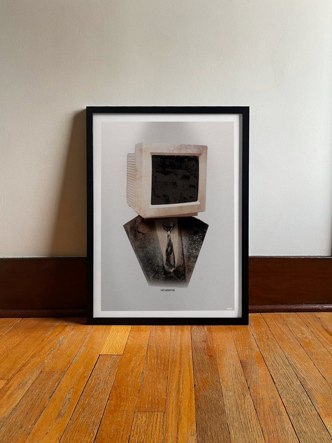 Faces of the Past | CRT Monitor | Digital Art | Vintage Art Print ...