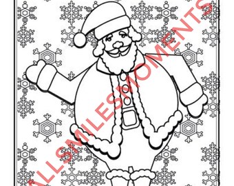 30 Christmas Coloring Pages for Kids | Etsy