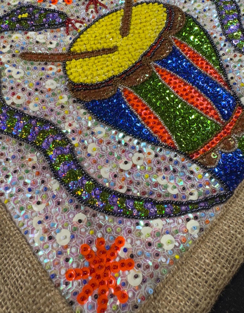 Damballa Ceremony, Haitian Vodou Flag by Valentin Valris - Etsy
