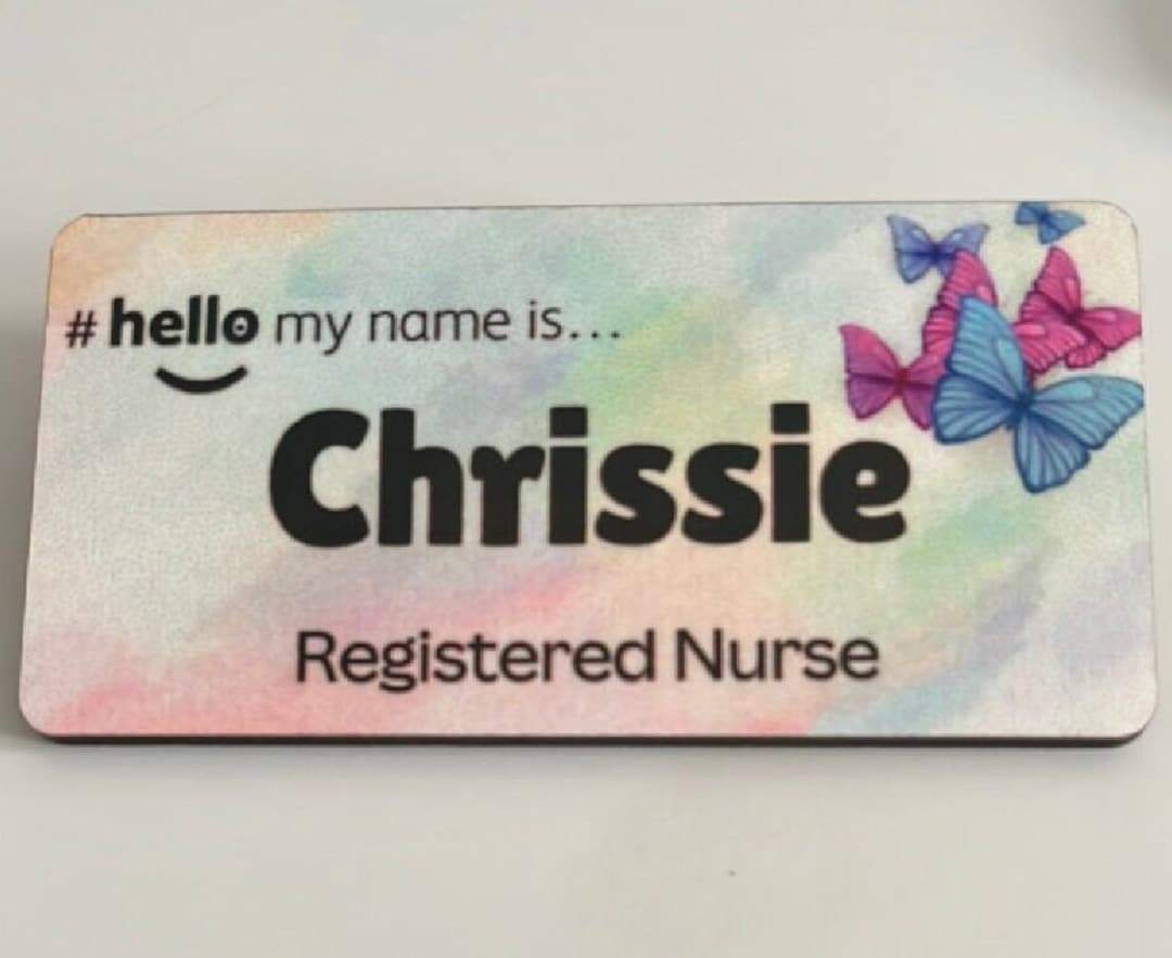 Hello My Name is NHS Badge - Etsy