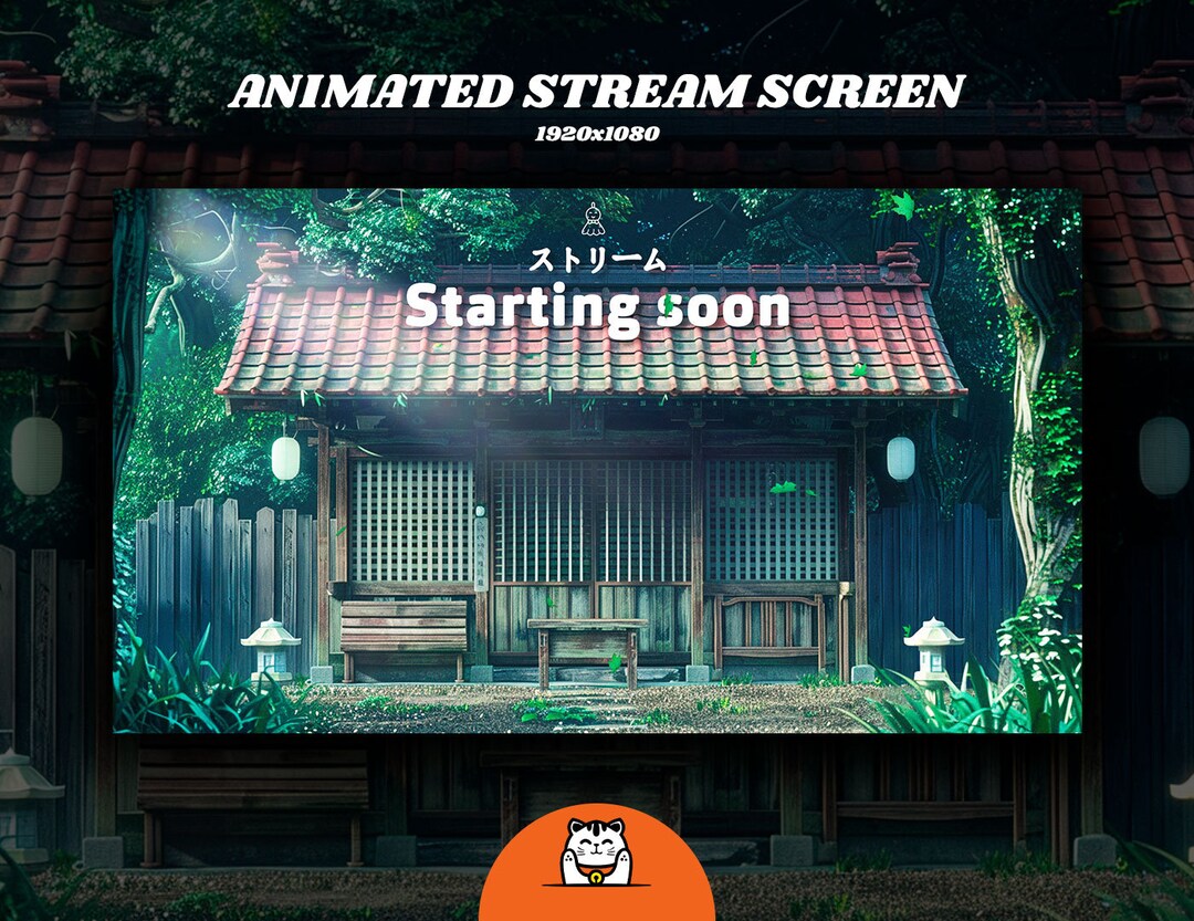 Temples Animated Stream Screens Pack/ Twitch Overlay Lofi/ Twitch ...