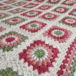 Crochet Blanket PATTERN- Summer Berry Blanket Adv Beginner PDF (58 Page ...