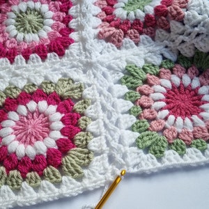 Crochet Blanket PATTERN- Summer Berry Blanket Adv Beginner PDF (58 Page ...