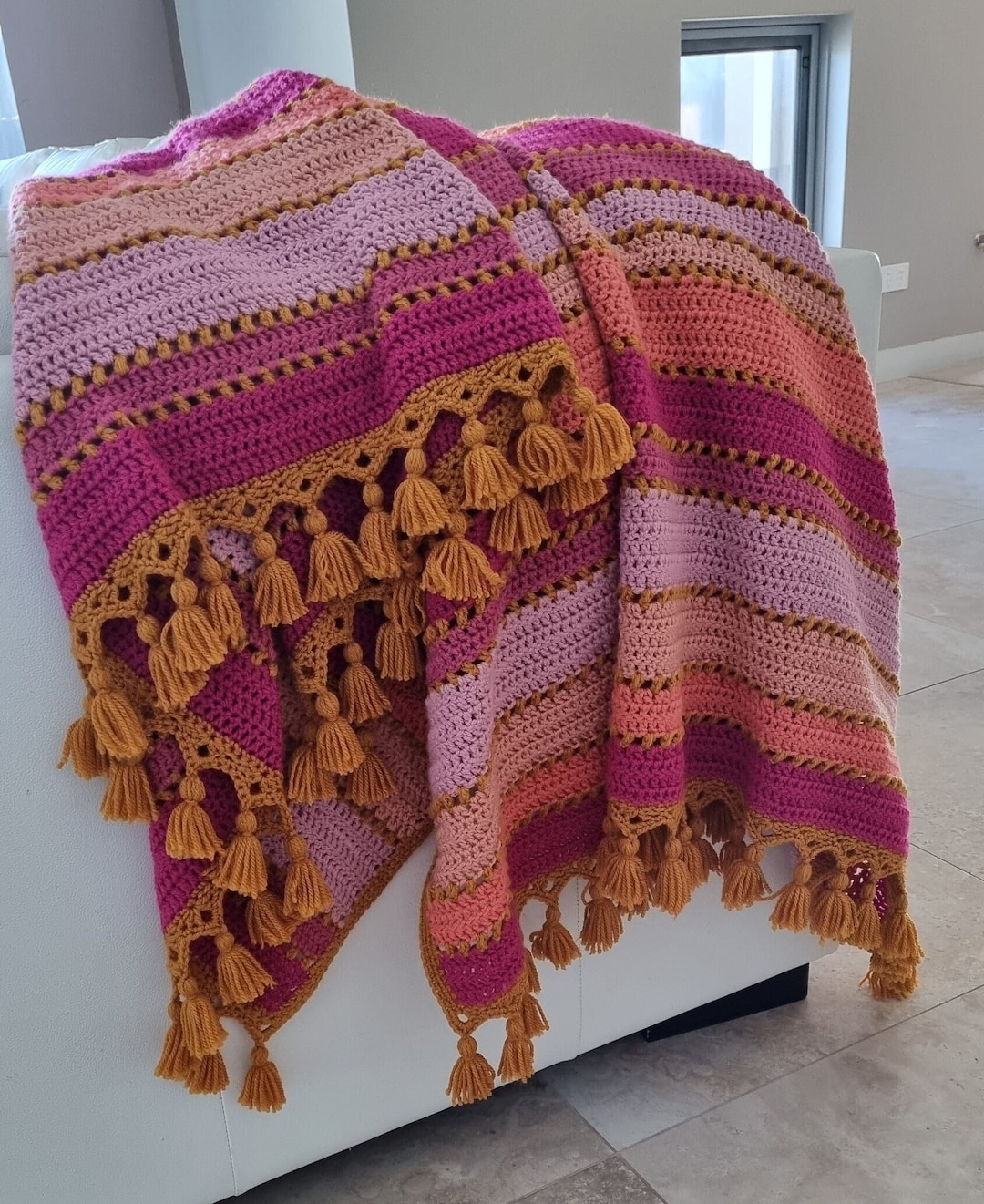 Crochet Blanket PATTERN Turkish Delight Easy Beginner - Etsy