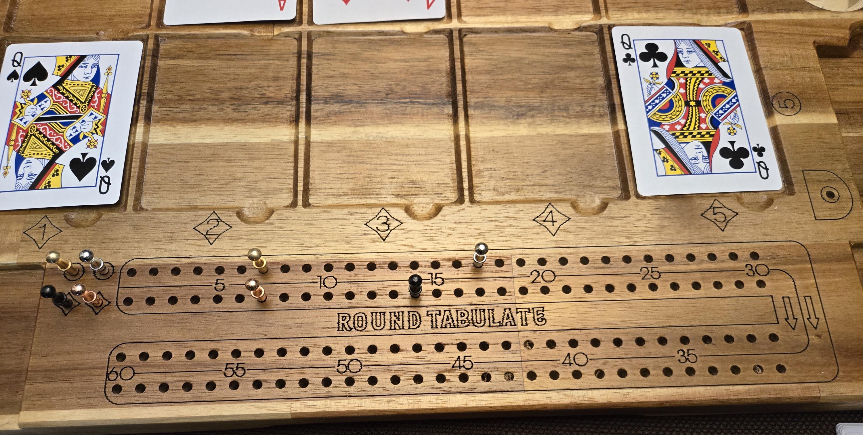 Bespoke, Hardwood Cross Cribb Game Board, Handcrafted, and Folding ...