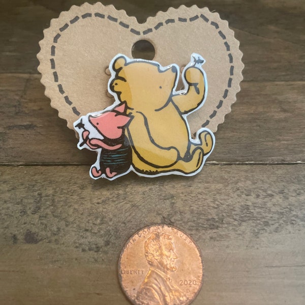 Pooh Pin - Etsy