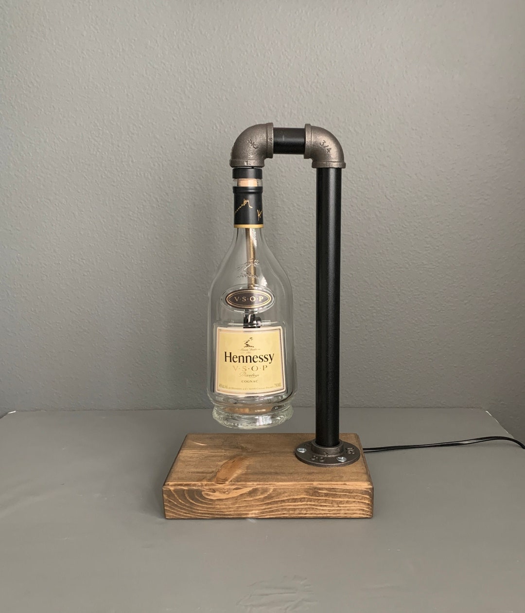 Hennessy VSOP Lamp, Cognac Gift, Hennessy Cognac, Liquor Bottle Light ...