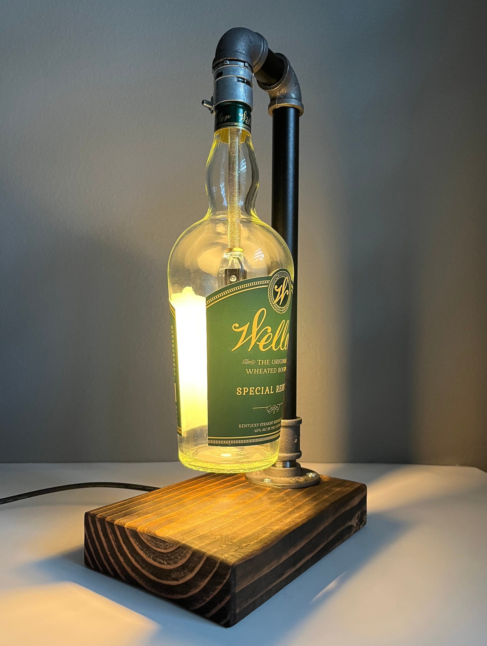 Weller Bourbon Lamp Weller Bourbon Gift Whiskey Bottle - Etsy