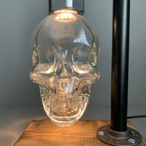 Crystal Head Vodka Lamp, Skull Lamp, Skull Decor, Skull Light, Vodka ...