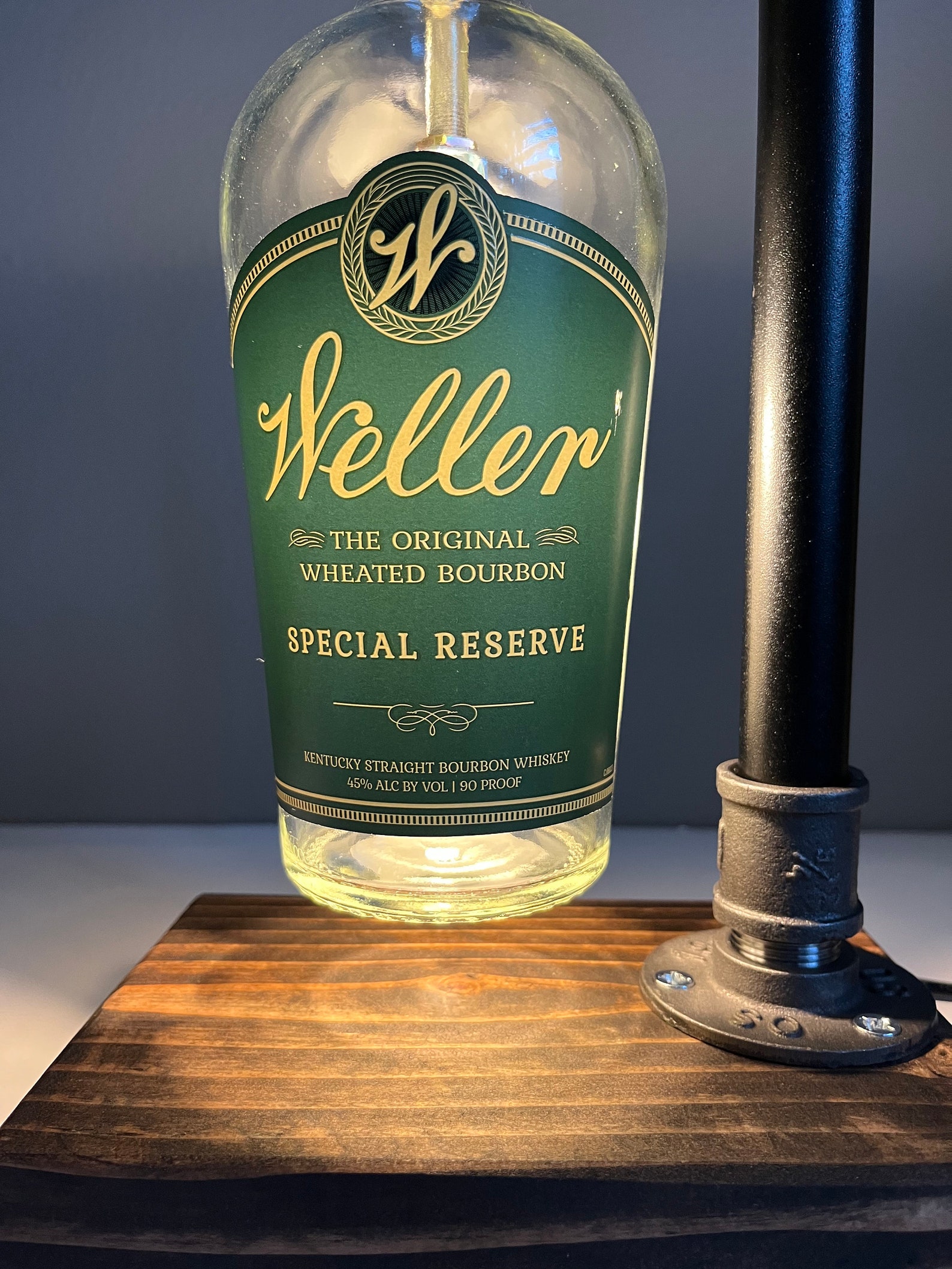 Weller Bourbon Lamp Weller Bourbon Gift Whiskey Bottle - Etsy