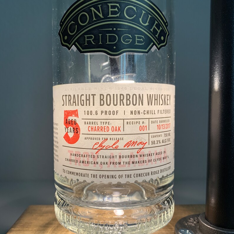 Conecuh Ridge Whiskey Lamp, Whiskey Lover Gift, Clyde May, Bar Decor ...