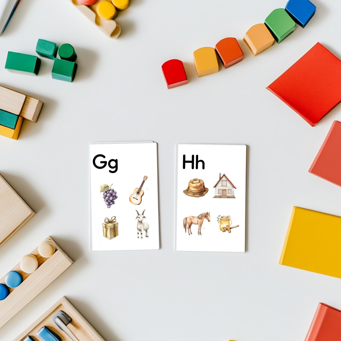 Alphabet Flashcards, Montessori, ABC Flashcards, Homeschool Printables ...