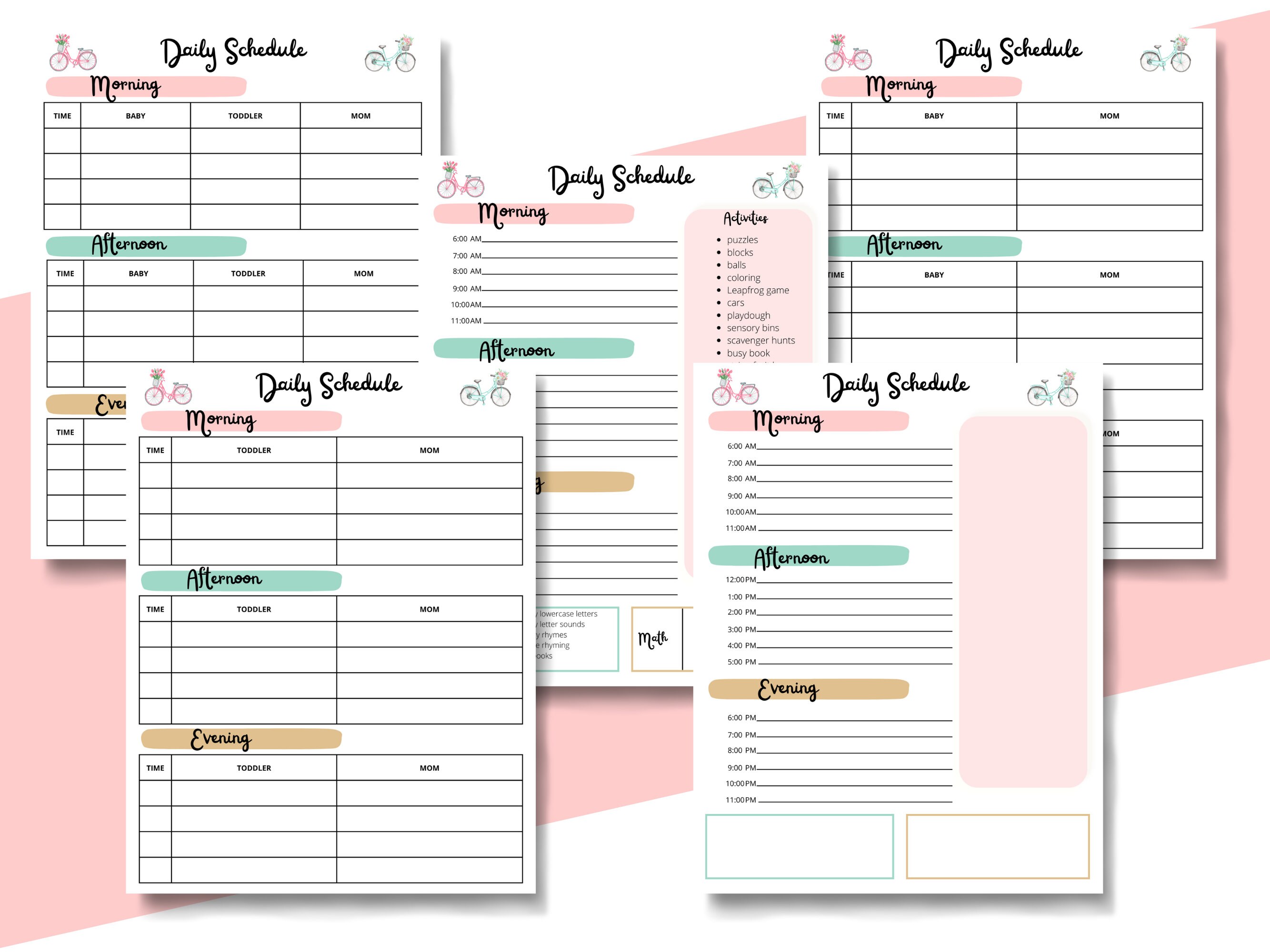 Daily Routine Task Cards, Homeschool Schedule, Toddler Schedule, Stay ...