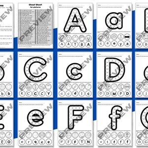 Alphabet Dot Marker Printables, ABC Do A Dot, Upper and Lower Case ...