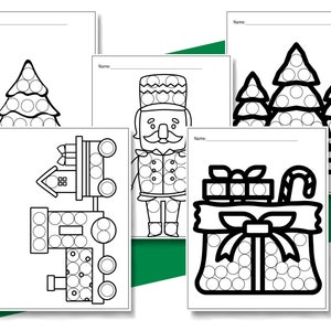 Christmas Dot Marker Coloring Pages, Dot Marker Coloring Page, Do-a-dot ...