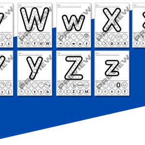 Alphabet Dot Marker Printables, ABC Do A Dot, Upper and Lower Case ...