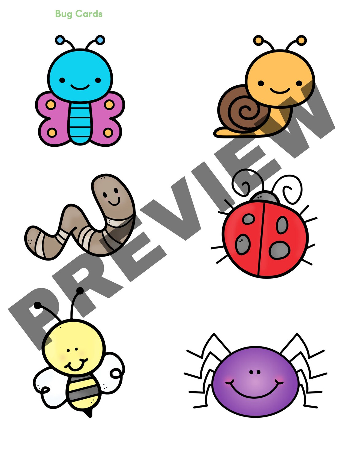 Bug Insect Scavenger Hunt, Toddler and Preschool, Prek and Kindergarten ...