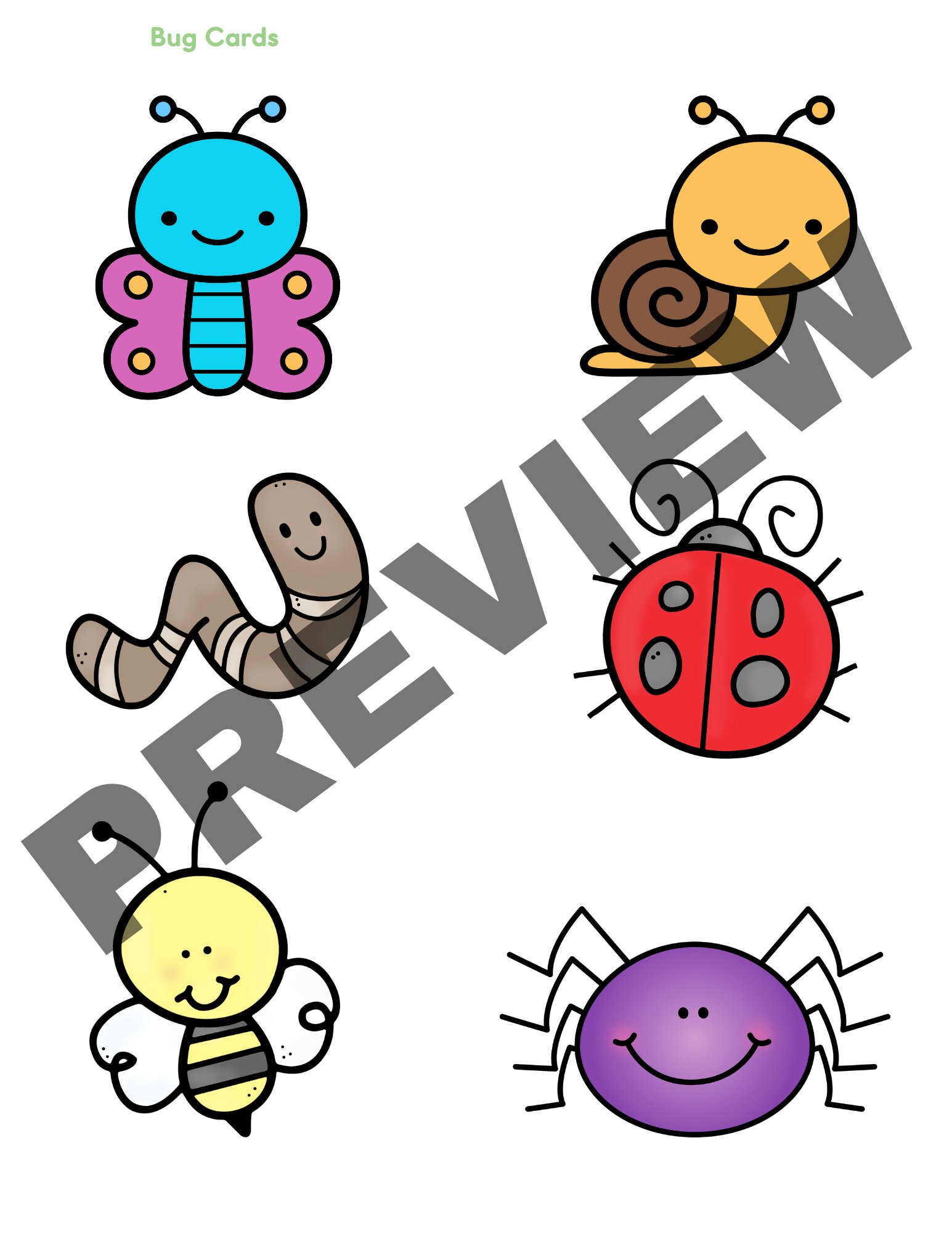 Bug Insect Scavenger Hunt, Toddler and Preschool, Prek and Kindergarten ...