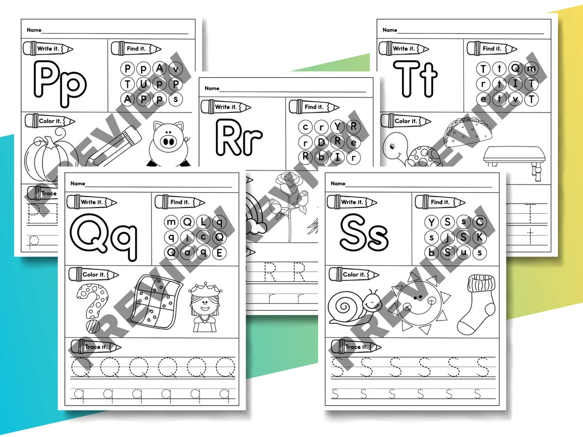 Alphabet Review Morning Work Practice, Kindergarten, Preschool, ABC ...