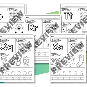 Alphabet Review Morning Work Practice, Kindergarten, Preschool, ABC ...
