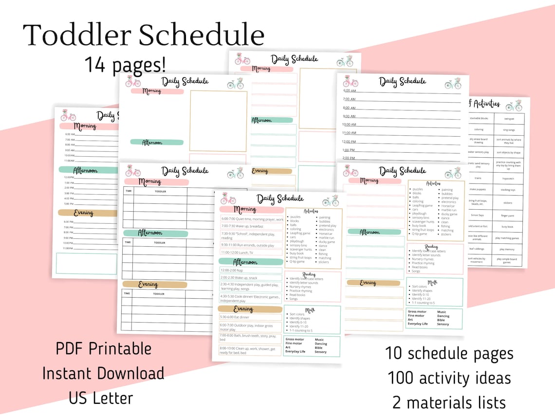 Toddler Schedule, Stay at Home Mom and Baby Schedule, Toddler ...