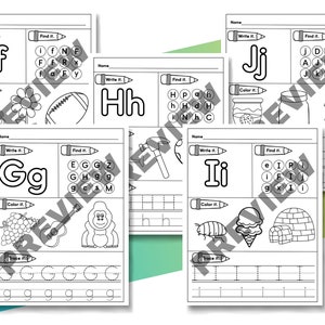 Alphabet Review Morning Work Practice, Kindergarten, Preschool, ABC ...