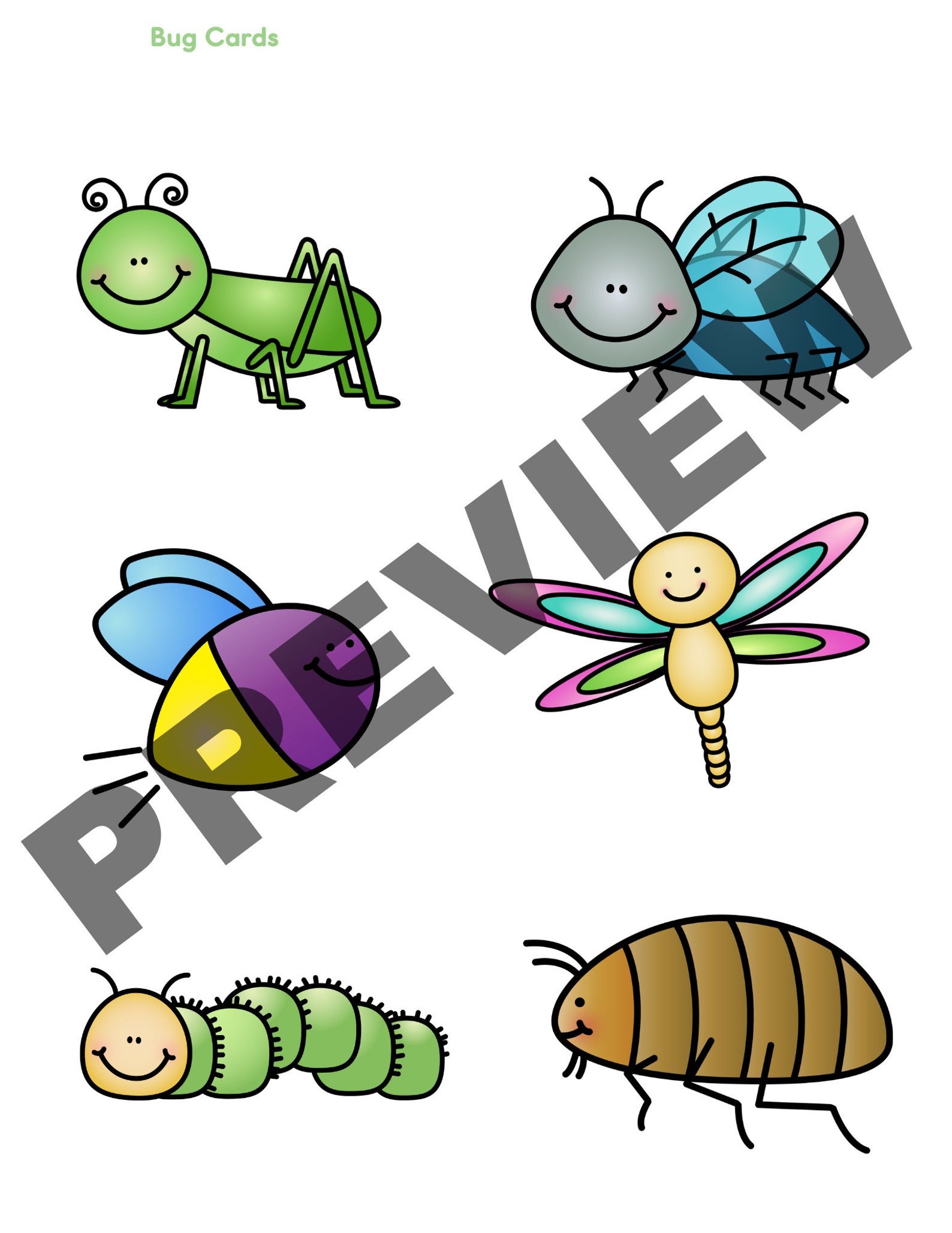 Bug Insect Scavenger Hunt, Toddler and Preschool, Prek and Kindergarten ...