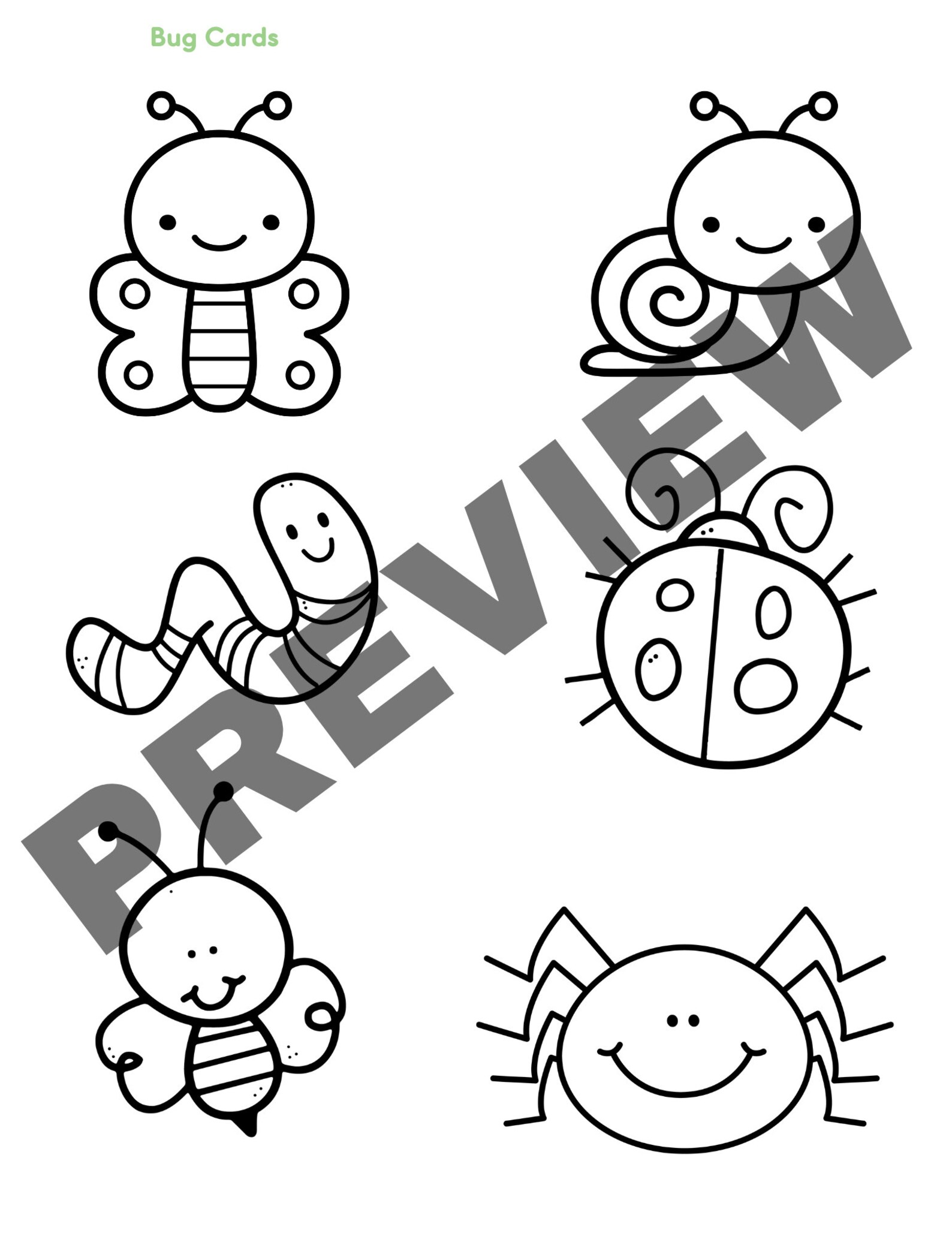 Bug Insect Scavenger Hunt, Toddler and Preschool, Prek and Kindergarten ...