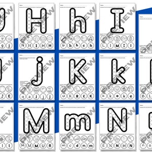 Alphabet Dot Marker Printables, ABC Do A Dot, Upper and Lower Case ...
