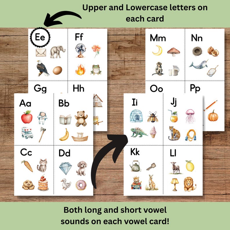 Alphabet Flashcards, Montessori, ABC Flashcards, Homeschool Printables ...