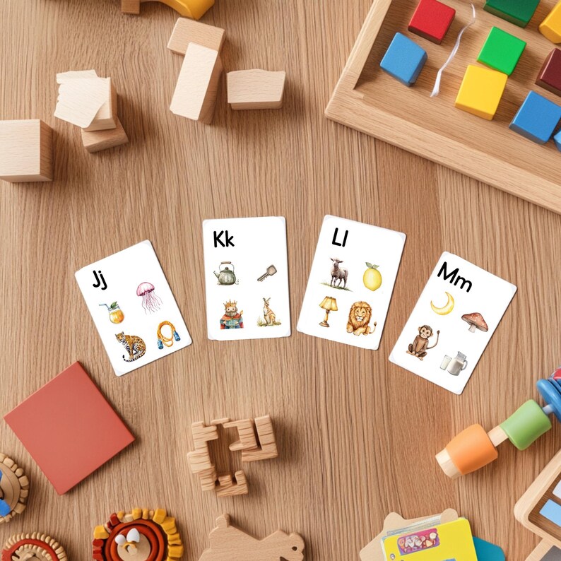 Alphabet Flashcards, Montessori, ABC Flashcards, Homeschool Printables ...