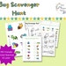 Bug Insect Scavenger Hunt, Toddler and Preschool, Prek and Kindergarten ...