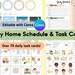 Daily Routine Task Cards, Homeschool Schedule, Toddler Schedule, Stay ...