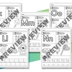 Alphabet Review Morning Work Practice, Kindergarten, Preschool, ABC ...